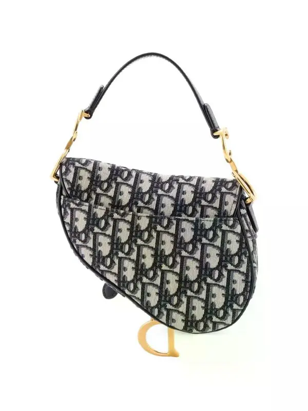 Dior Saddle Oblique Canvas Mini Shoulder Bag - Blue