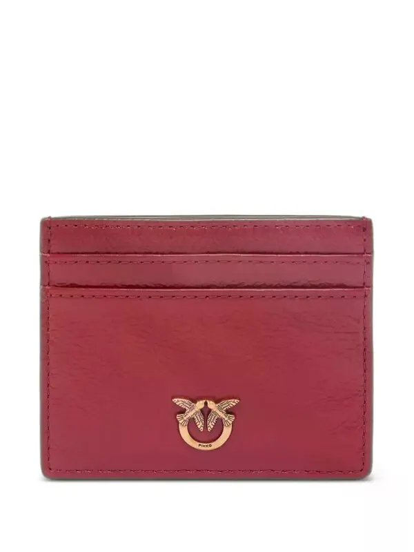 Pinko Logo-applique Cardholder - Red