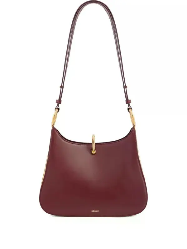 Rabanne Medium Ring Leather Shoulder Bag