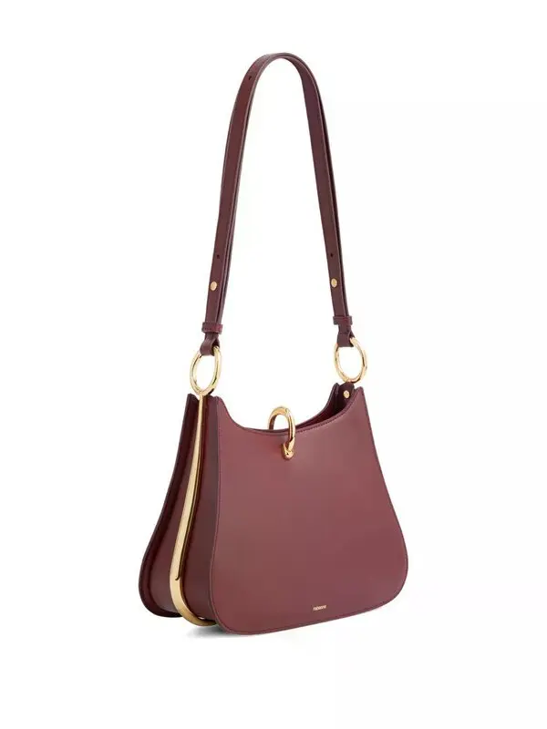 Rabanne Medium Ring Leather Shoulder Bag