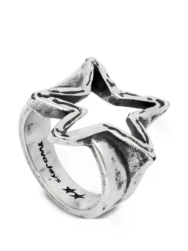 TWOJEYS Star Signet Ring