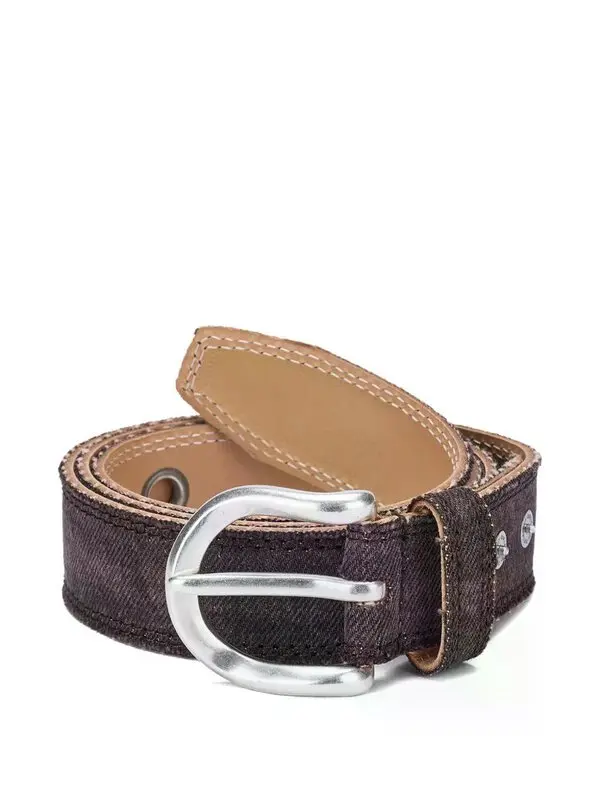 Our Legacy Overdyed Grommet Belt - Brown
