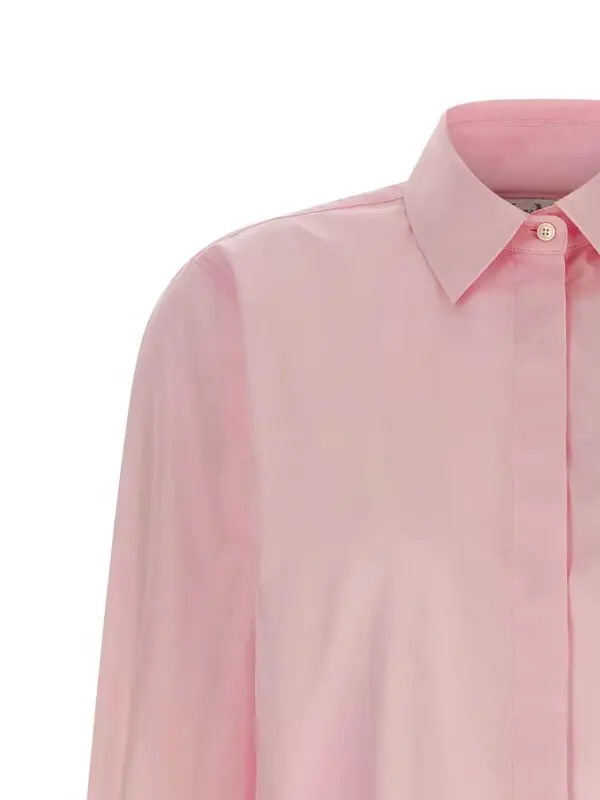 Max Mara Maroso Logo-appliqué Shirt - Pink