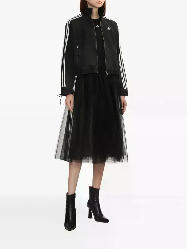 Buy Adidas Zip-up Denim Jacket - Black At 21% Off | Editorialist