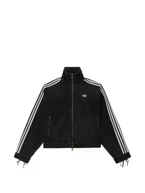 Adidas Zip-up Denim Jacket - Black