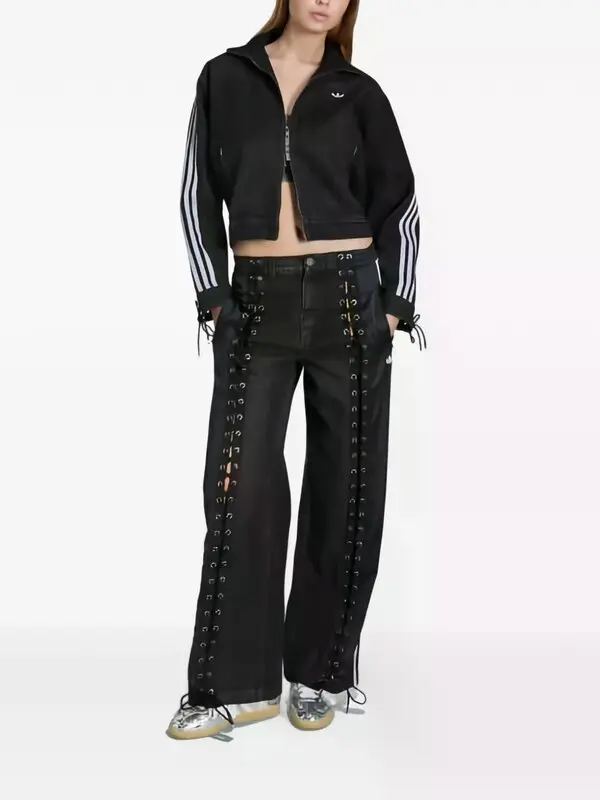 Adidas Zip-up Denim Jacket - Black