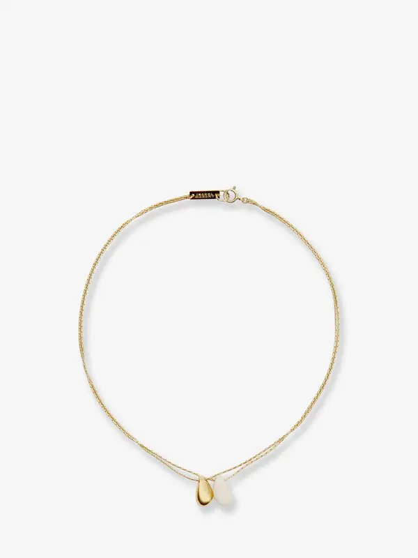 Isabel Marant Brass Necklace With Pendants - Gold