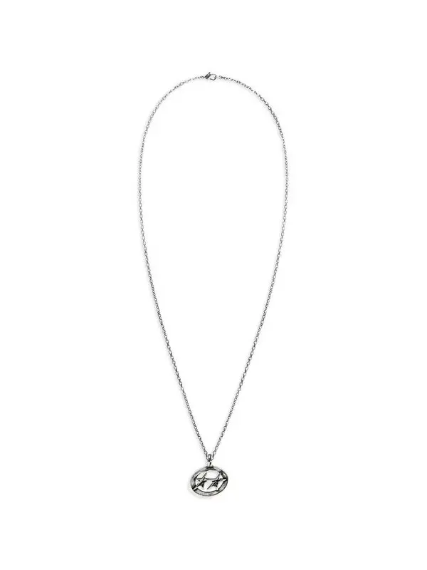 TWOJEYS Star Oval Sterling Necklace - Silver