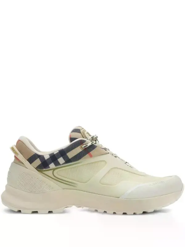 Burberry Check Mesh Sneakers - Neutrals