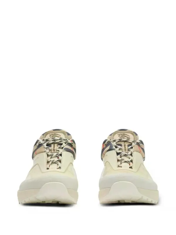 Burberry Check Mesh Sneakers - Neutrals