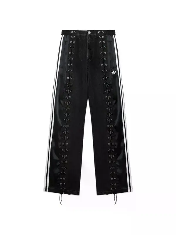 Adidas Lace-up Trousers With 3-stripes Detailing