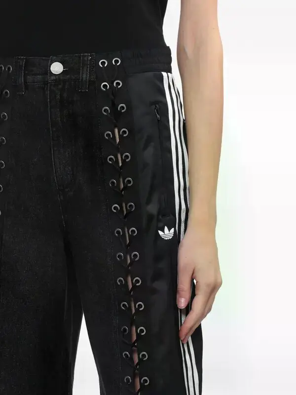 Adidas Lace-up Trousers With 3-stripes Detailing
