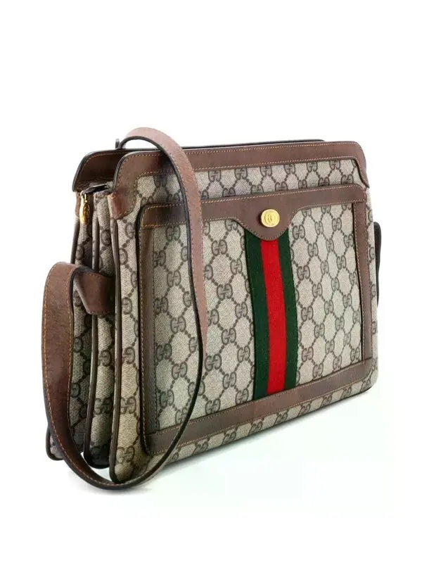 Gucci Ophidia Zip Gg Coated Canvas Medium Shoulder Bag