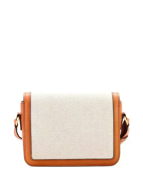 Celine Triomphe Teen Crossbody Bag Canvas With Leather