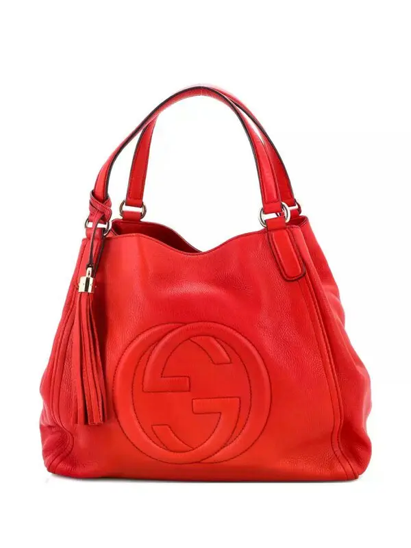 Gucci Soho Leather Medium Shoulder Bag - Red