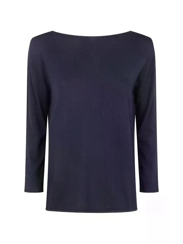 Liviana Conti Boat Neck Knitwear - Blue