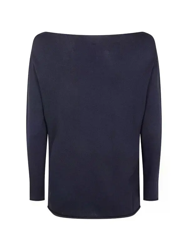 Liviana Conti Boat Neck Knitwear - Blue
