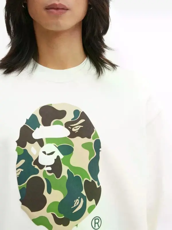 A BATHING APE Camo Graphic-print Sweatshirt