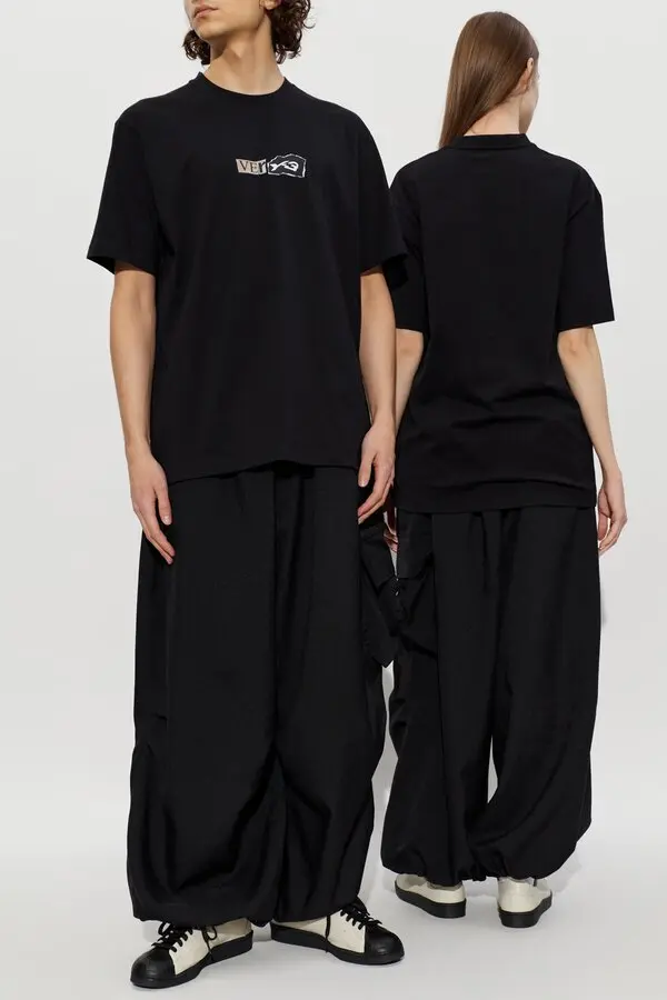 Y3 T-shirt With Logo Print - Black