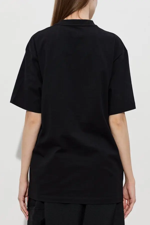 Y3 T-shirt With Logo Print - Black