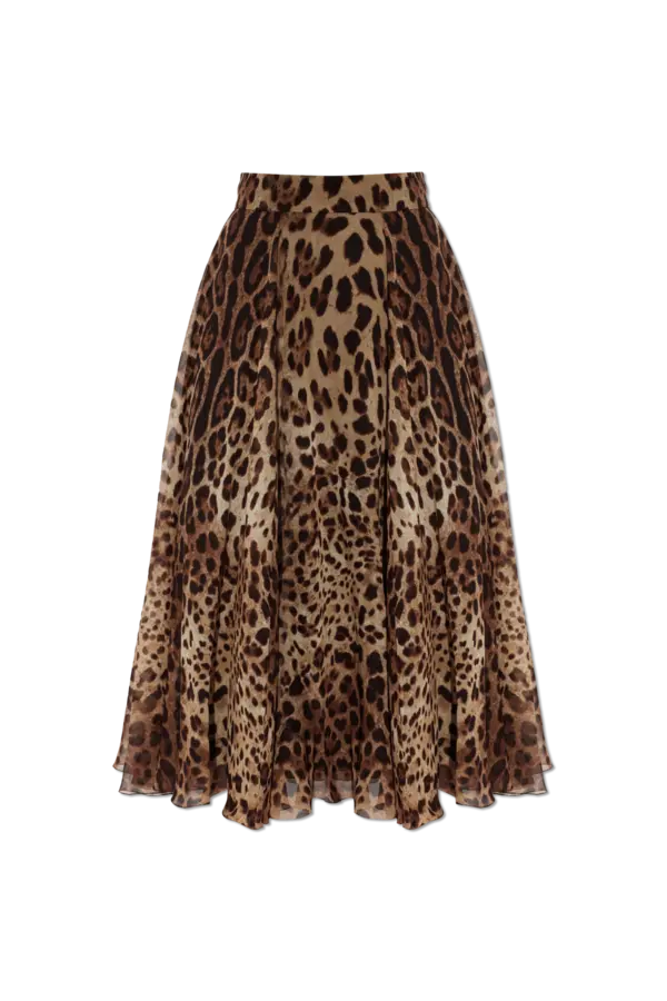 Dolce & Gabbana Silk Midi Skirt