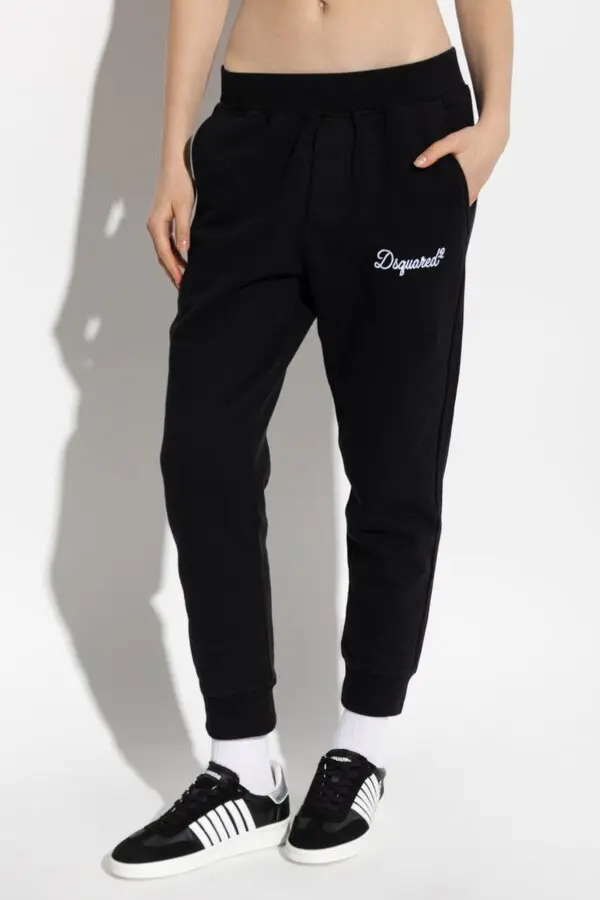 Dsquared2 Embroidered Logo Sweatpants - Black