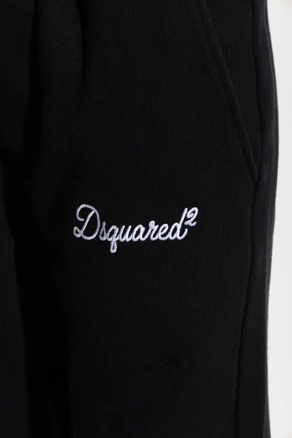 Dsquared2 Embroidered Logo Sweatpants - Black