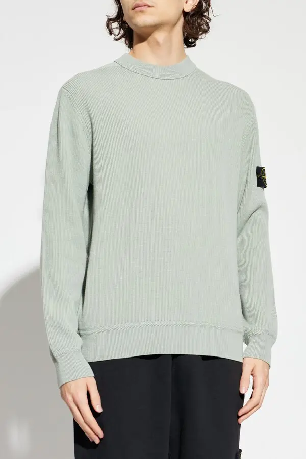 Stone Island Crew Neck Cotton Sweater