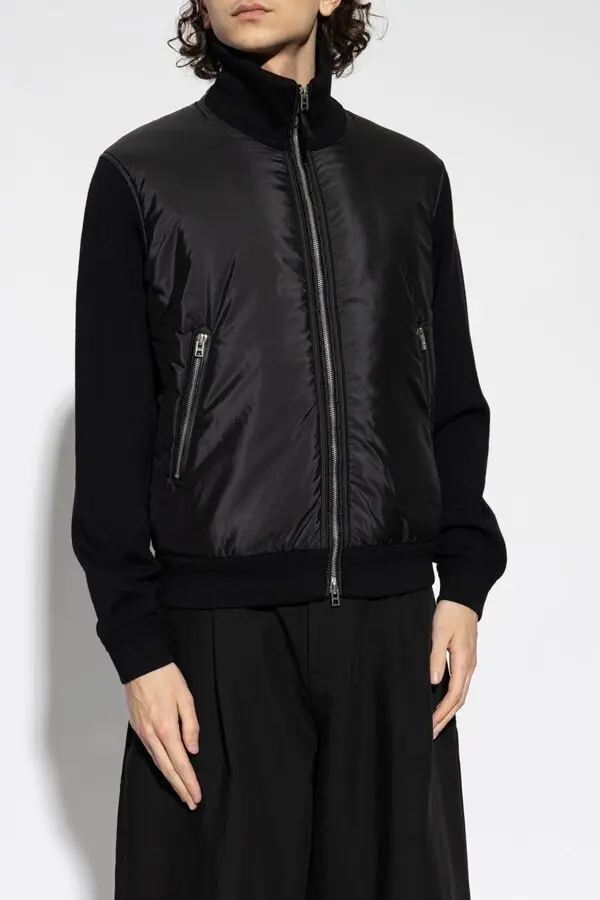 TOM FORD Cardigan With Insulated Front - Black