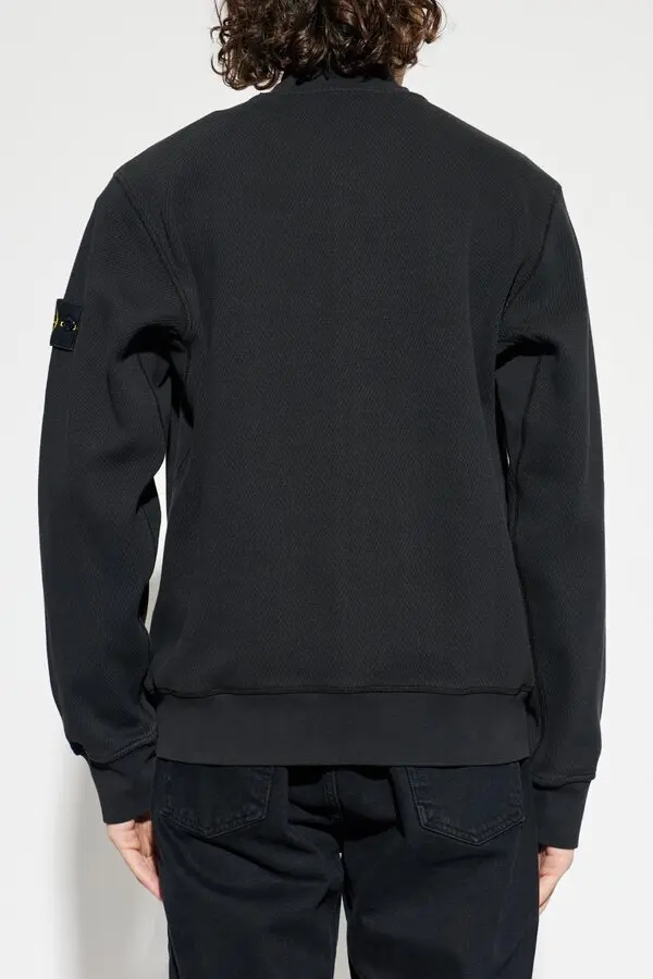 Stone Island Zip-up Cotton Sweatshirt