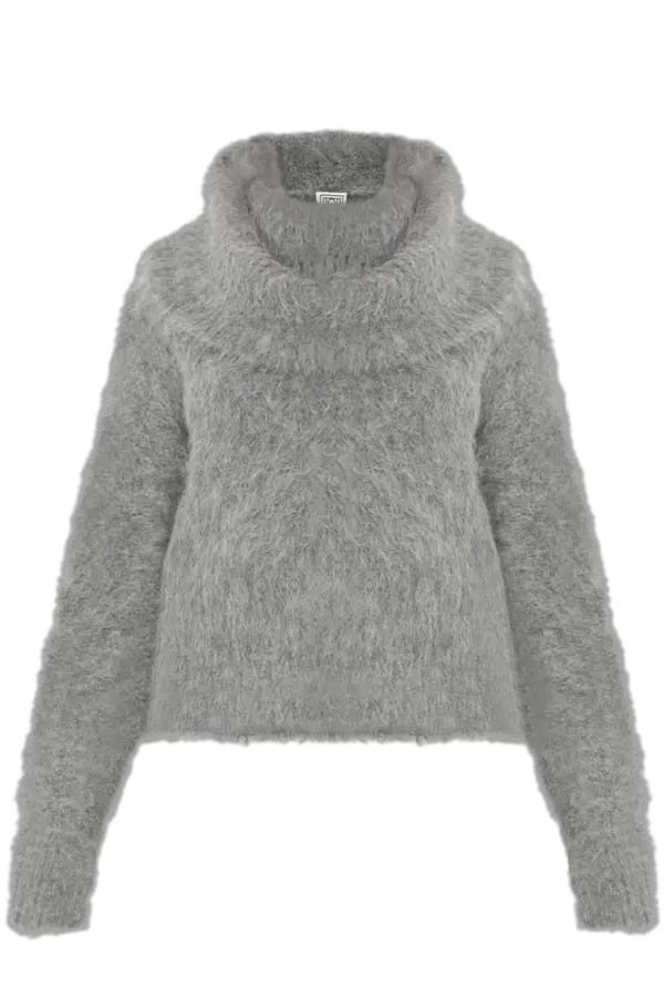 TOTEME Wide Turtleneck Sweater - Grey