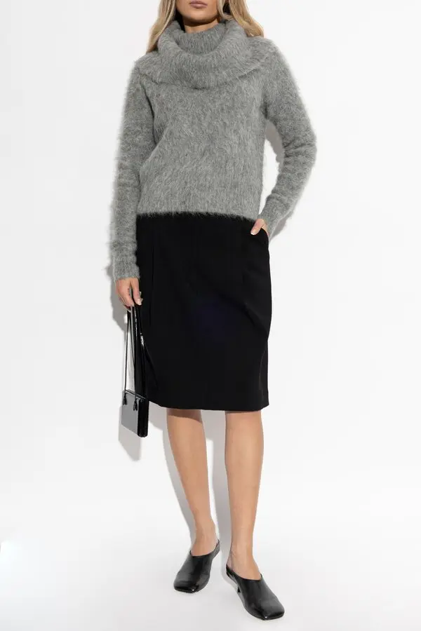 TOTEME Wide Turtleneck Sweater - Grey