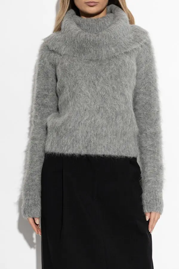 TOTEME Wide Turtleneck Sweater - Grey