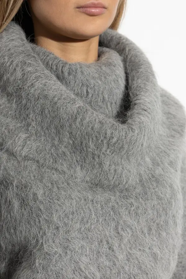 TOTEME Wide Turtleneck Sweater - Grey