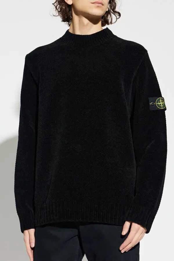Stone Island Crew Neck Cotton Knit Sweater
