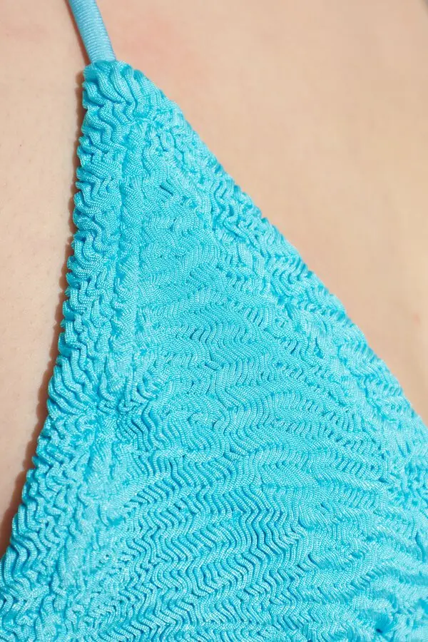 PARAMIDONNA Two-piece Textured Swimsuit - Blue