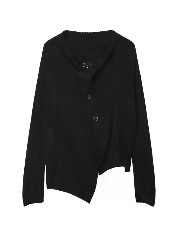 Y’s Buttoned Asymmetrical Cardigan