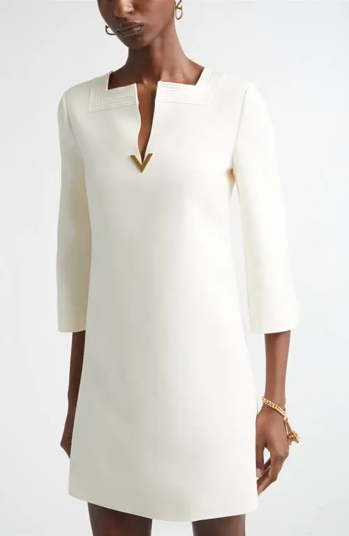 Valentino Garavani Wool & Silk Crepe Couture Dress