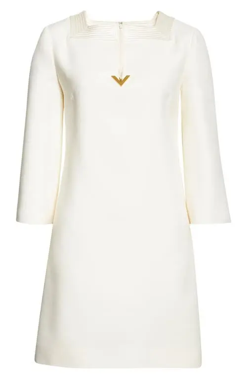 Valentino Garavani Wool & Silk Crepe Couture Dress