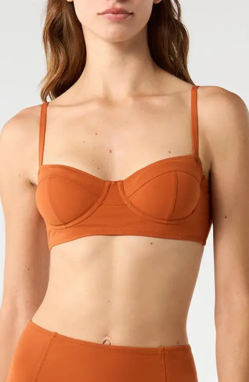 Ulla Johnson Zahara Bra Cup Bikini Top - Sienna