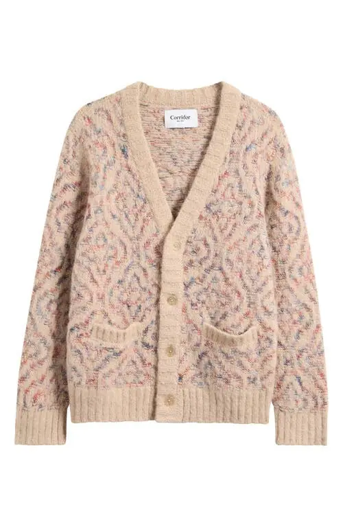 CORRIDOR Somatic Alpaca & Cotton Blend Cardigan - Natural