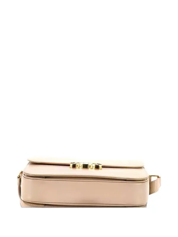 Celine Triomphe Shoulder Bag Smooth Calfskin Medium - Neutrals
