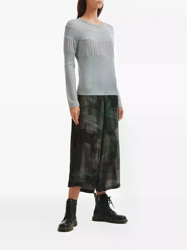 Y’s Ribbed-knit Panelled Sweater