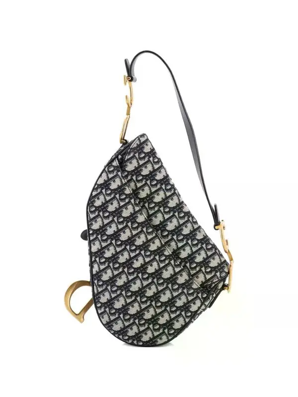 Dior Saddle Handbag Oblique Canvas Medium