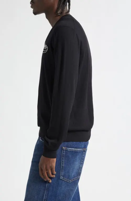 Dolce & Gabbana Long Sleeve Wool Crewneck T-shirt