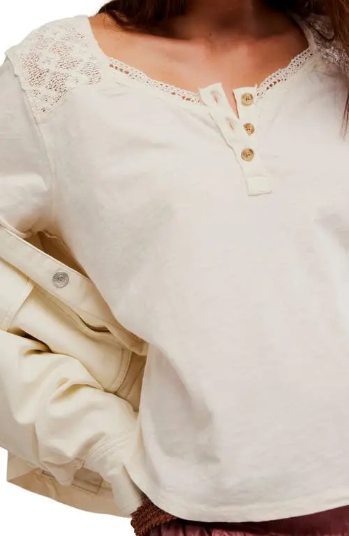Free People Heirloom Henley Top