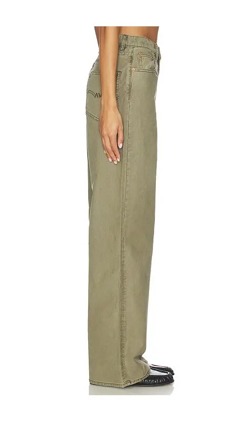Denimist Teri Wide Leg Jeans - Olive