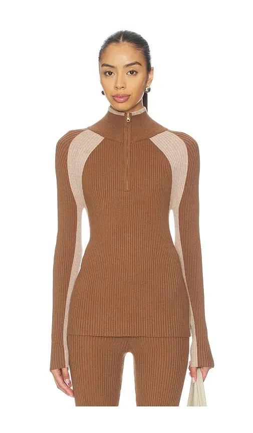 Varley Bellings Half Zip Knit Top