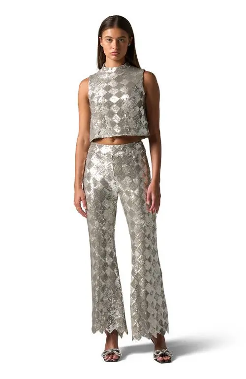 JBQ Gwendolyn Cropped Top - Silver