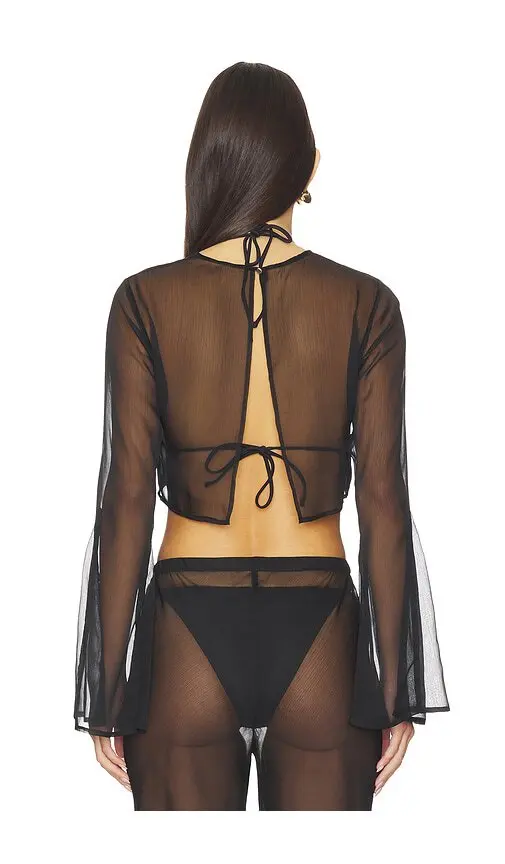 SHANI SHEMER Phoenix Crop Top - Black